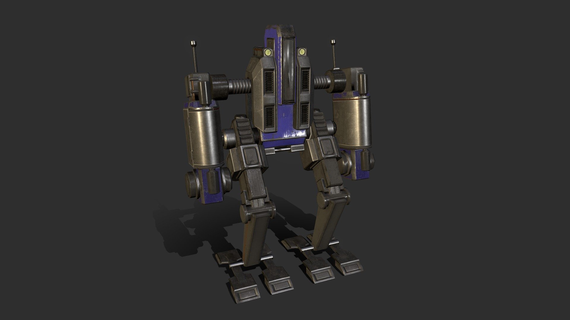 Battle Mech - 3D model by Mateus Schwaab (@Mehrus) [49df9e9] - Sketchfab