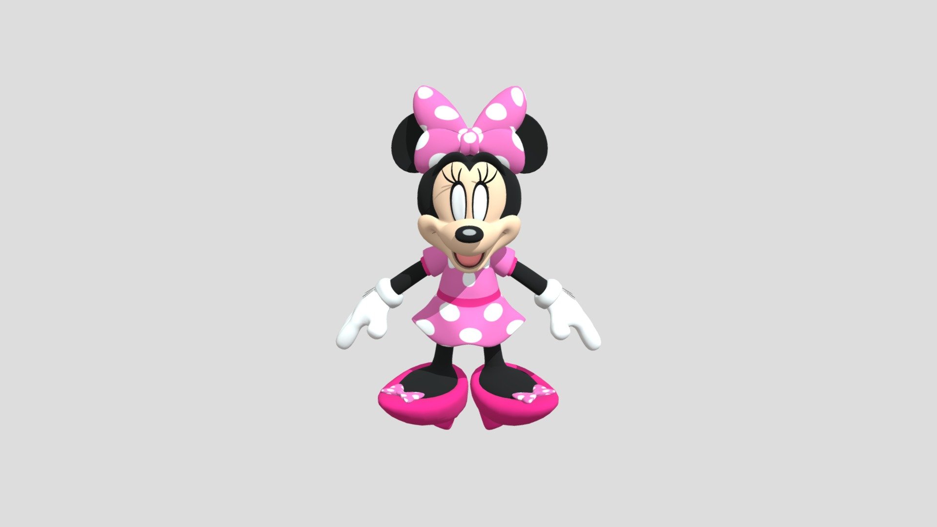 Minnie Mouse - Download Free 3D model by anderlenolan [49e2d42] - Sketchfab