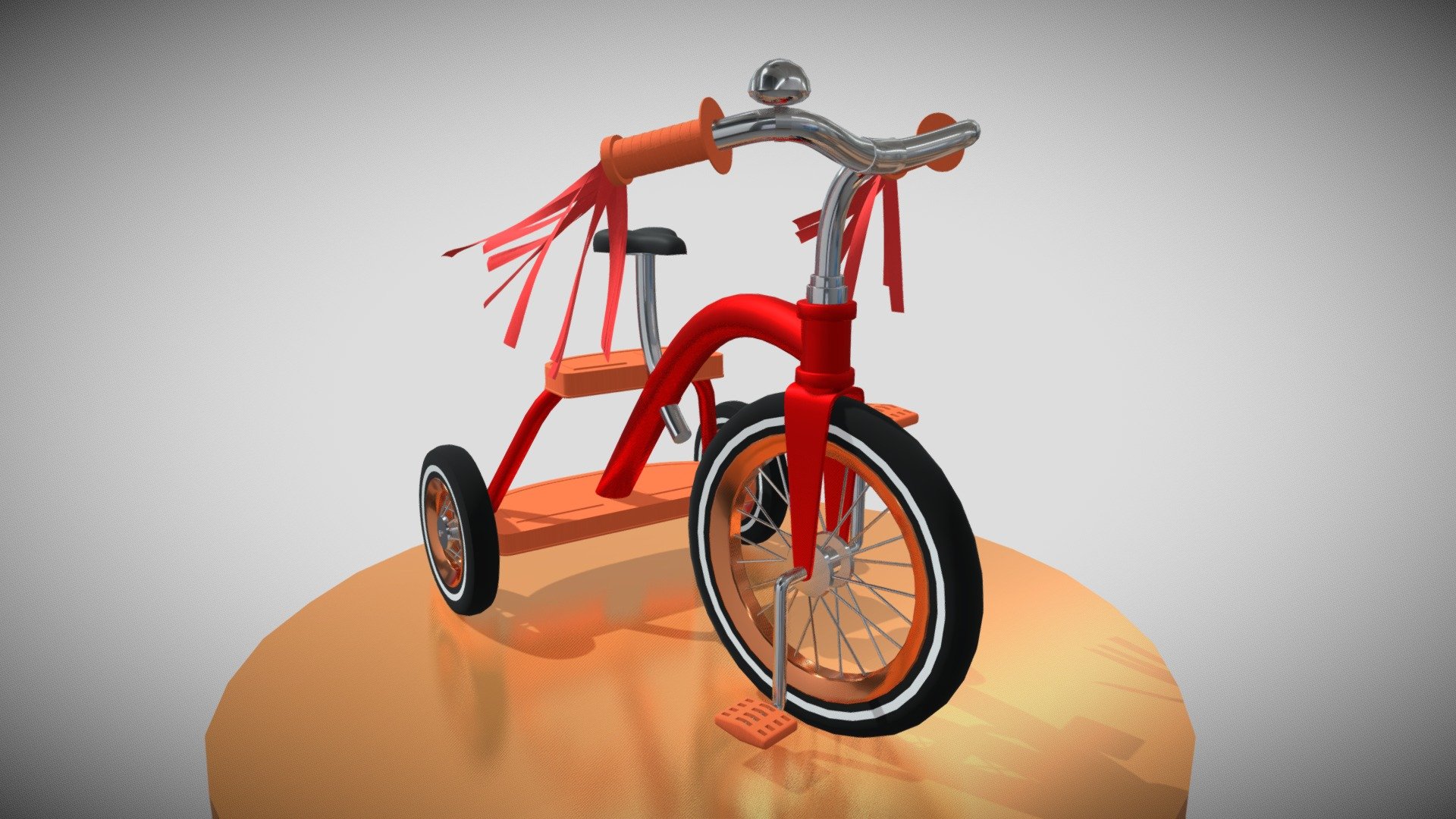 Tricycle 3D Model - 3D model by Klimaseu [49e6968] - Sketchfab