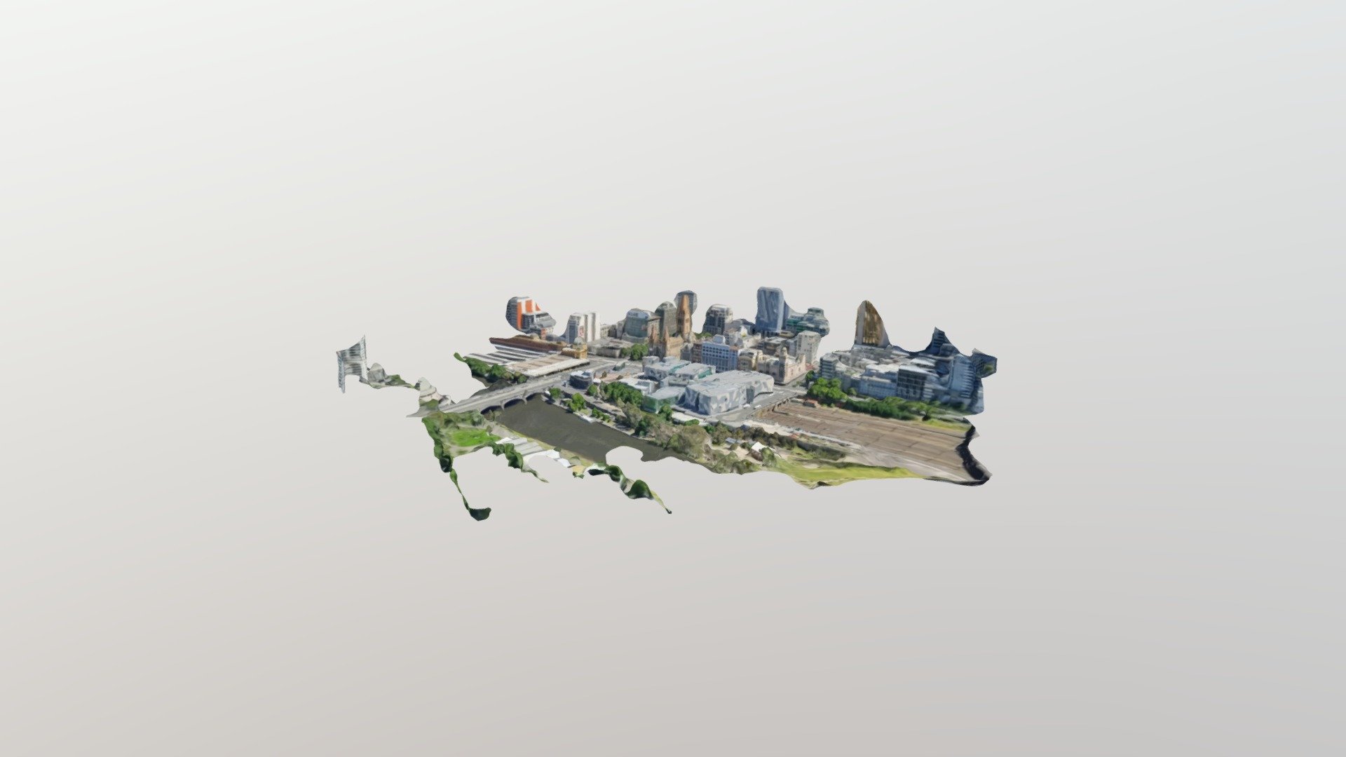 Federation Square - 3D model by Hongtao_Lee [49e73dd] - Sketchfab