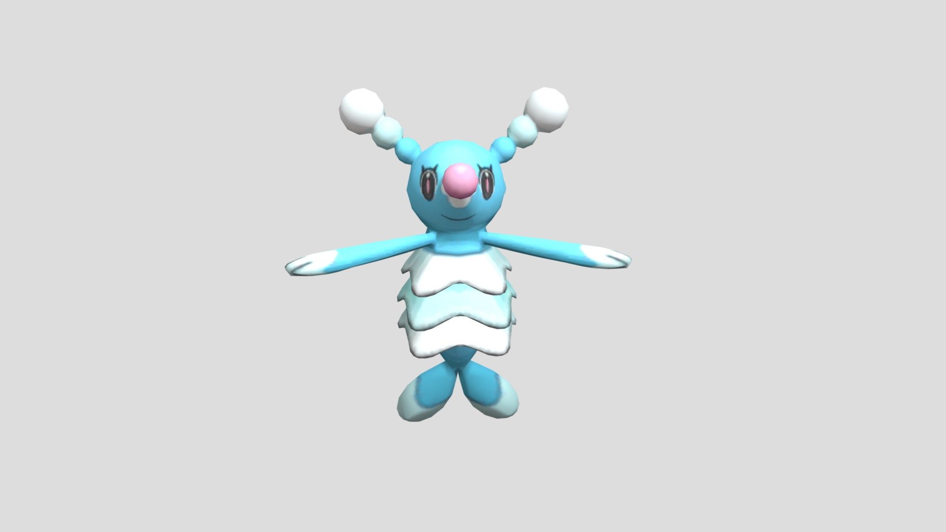 3DS - Pokemon Ultra Sun Ultra Moon - 729 Brionne - 3D model by Noodle3D ...