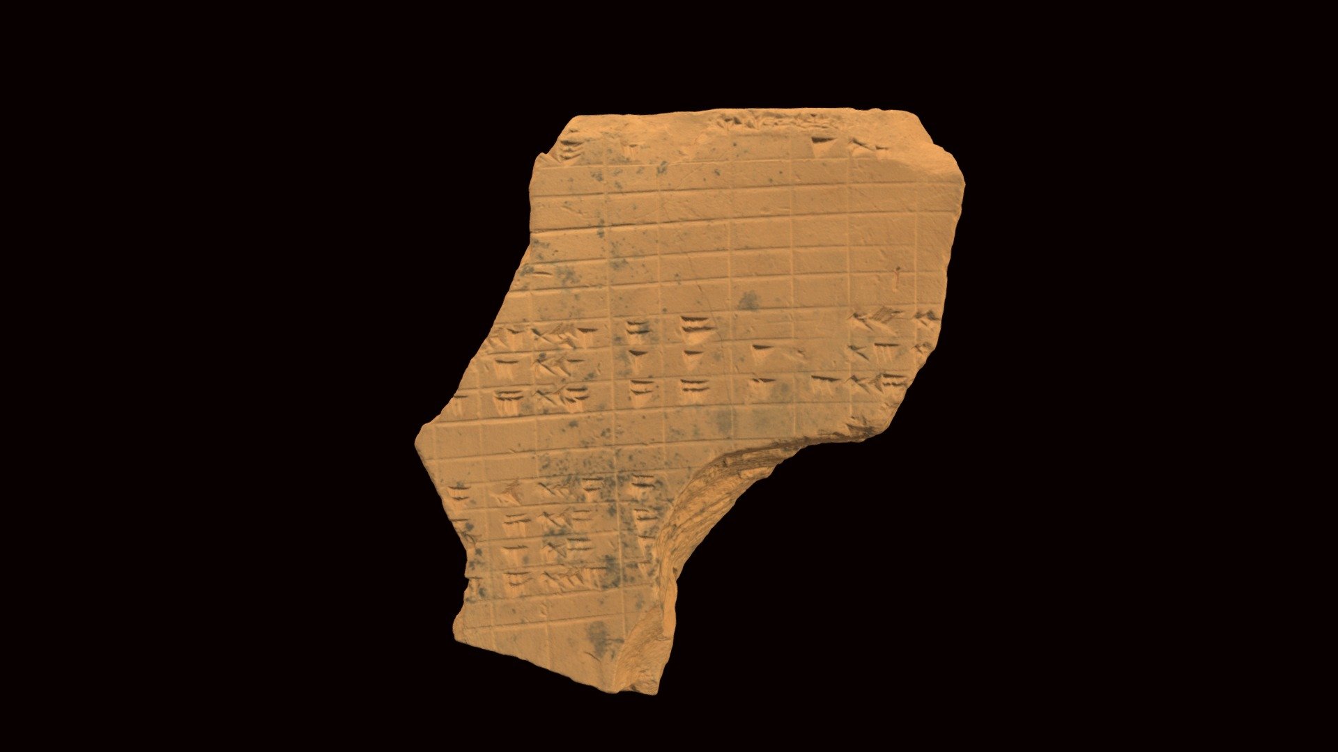 Cuneiform Tablet HMANE1891.11.107 - 3D model by Harvard Museum of the ...
