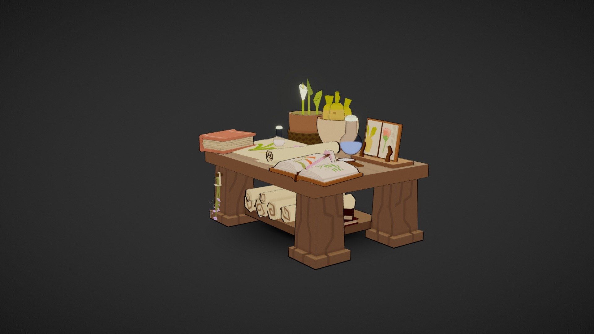 Fairy Desk - 3D model by francesco.gianfreda [49e9c0c] - Sketchfab