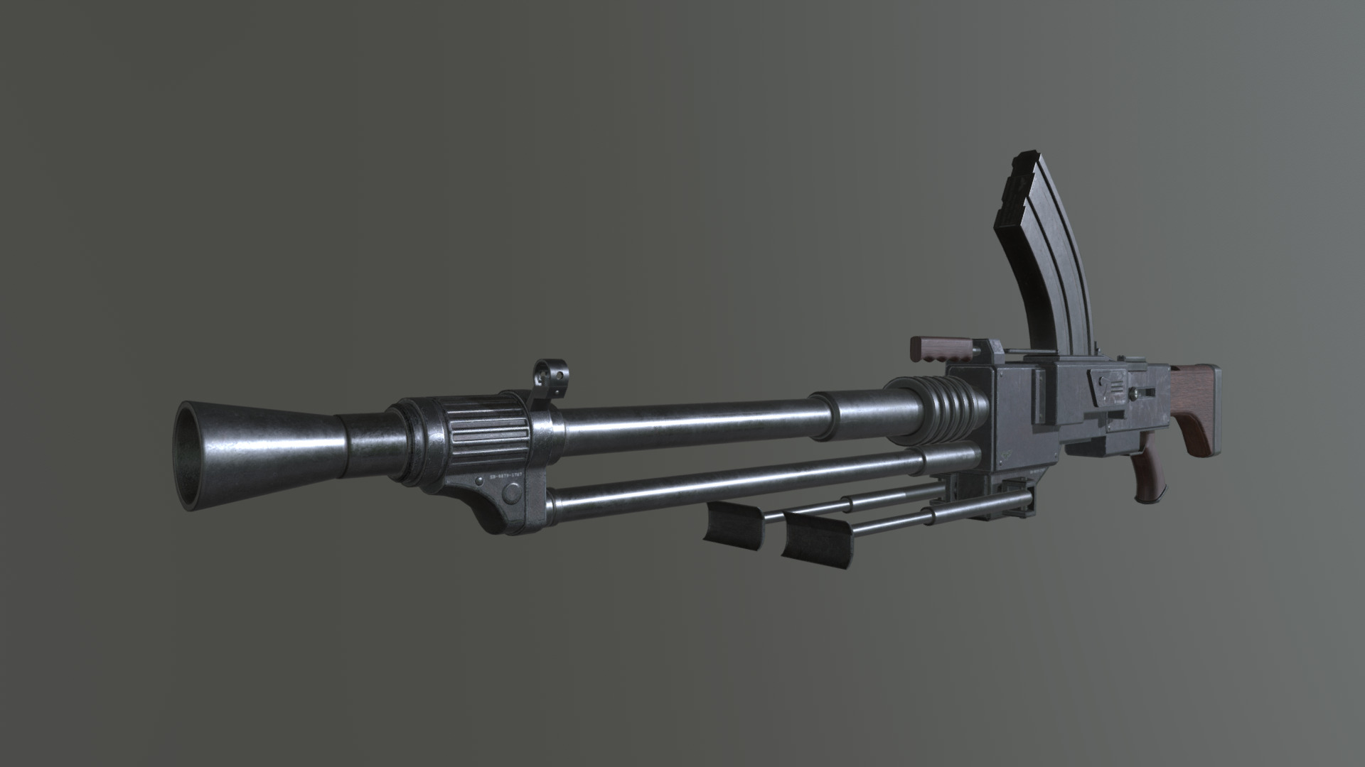 Warhammer 40,000 - Krieg Heavy Stubber - 3D model by kommissarazura ...
