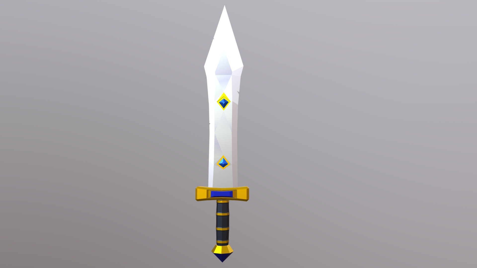 Low poly sword - 3D model by faucehierro [49ece81] - Sketchfab