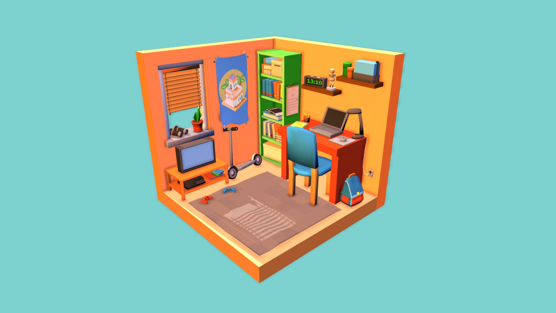 Designers room - casual creator - Download Free 3D model by Szymon ...