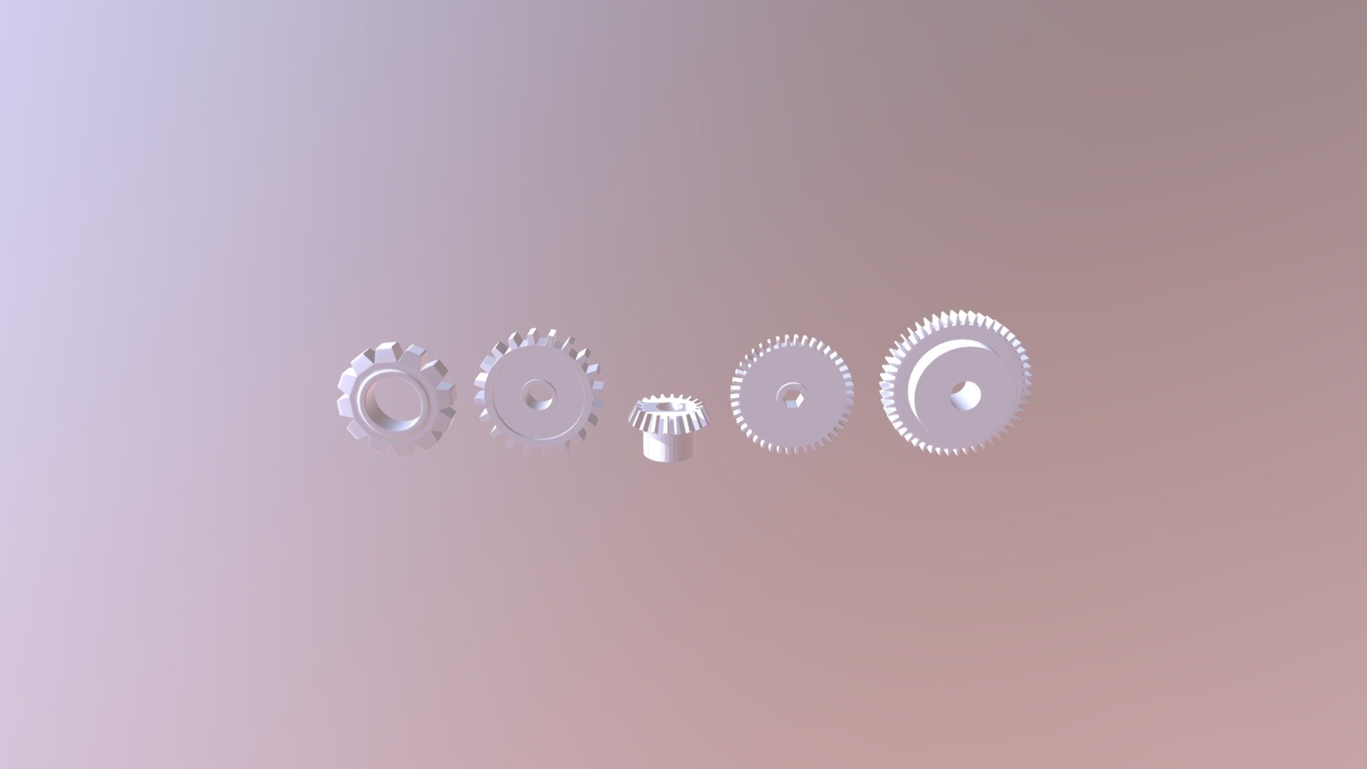 5 Gears - 3D model by BrianWesselman [49ee139] - Sketchfab