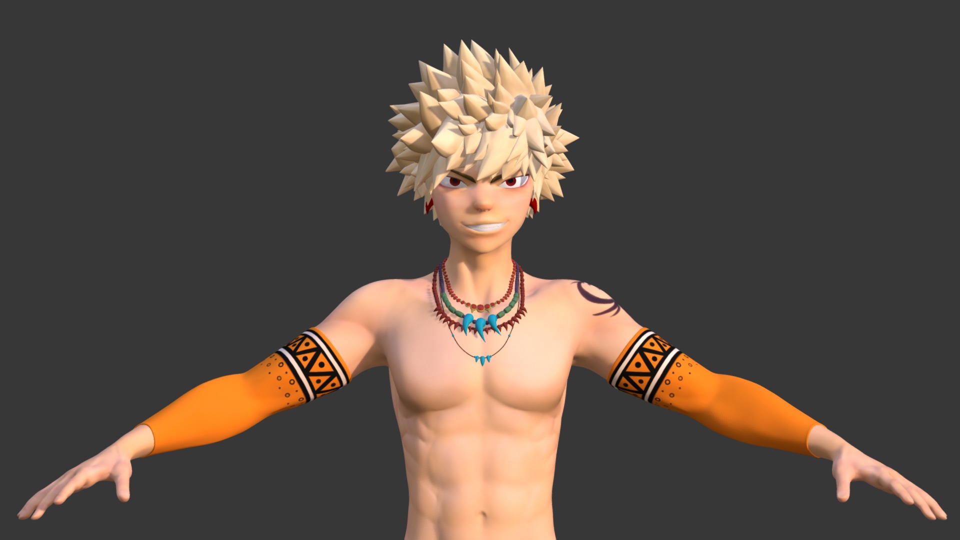Katsuki Bakugo - 3D model by BionicKiwi (@LizDrybread-Matheny) [49f14a8 ...