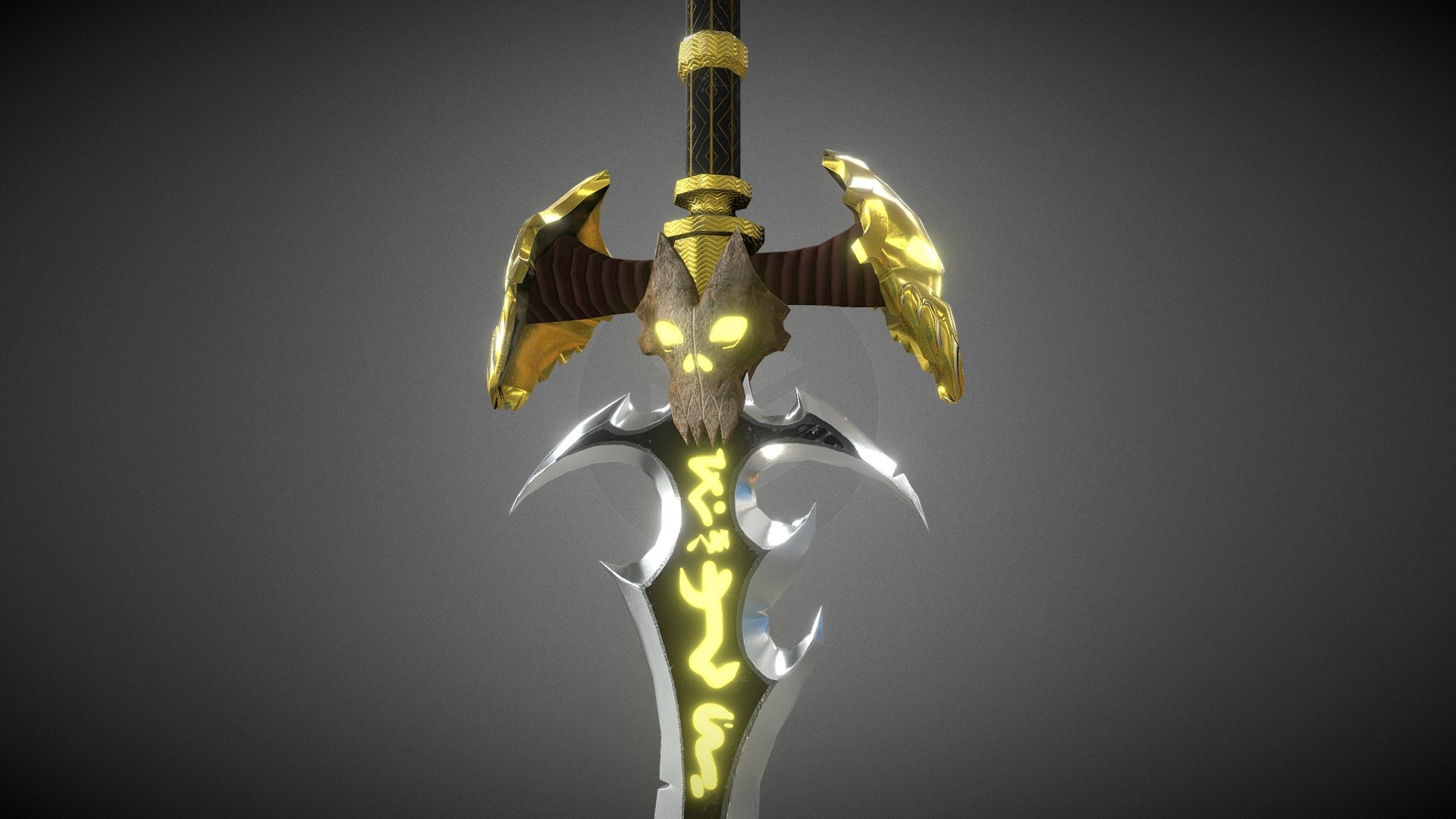 Silver magic sword - 3D model by Aireen_Creep [49f4b33] - Sketchfab