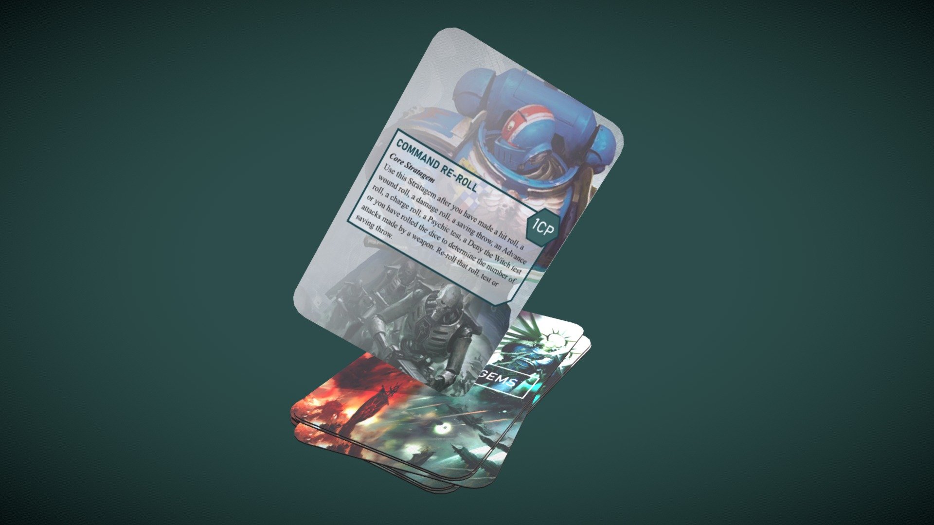 40k 9th Edition Core Stratagems Deck - 3D model by fixmycode [49f795d ...