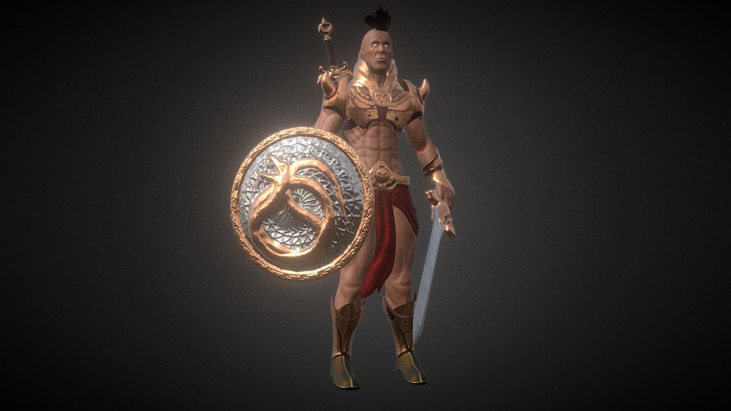 SwordMan - Download Free 3D model by Dayabharadwaj [49f7dc3] - Sketchfab