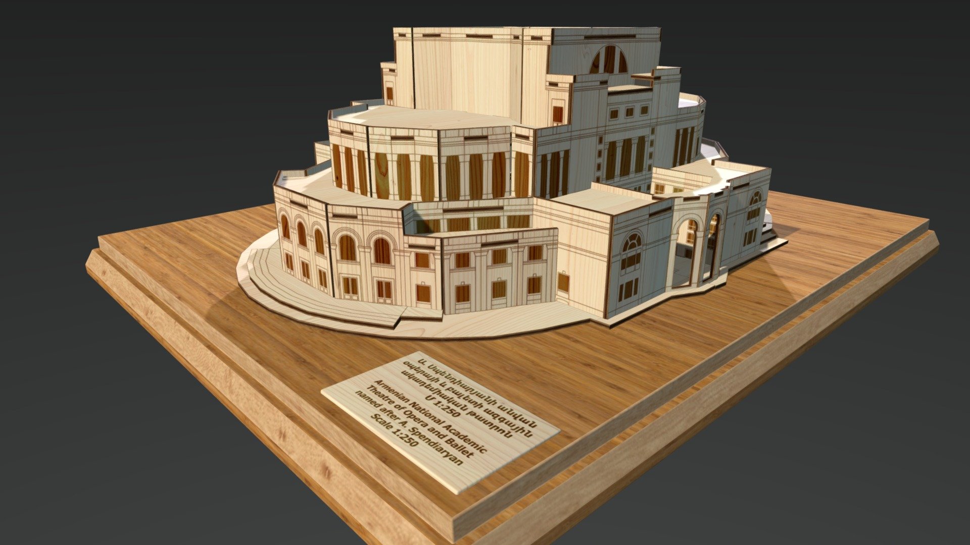 Theatre of Opera and Ballet - 3D model by 3D assets (@khalatyanhayk ...