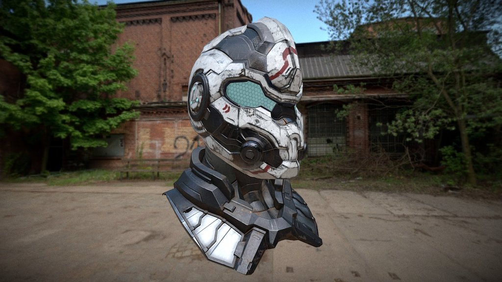 Helmet Cyborg - 3D model by Fabiano Fabris (@fabrisribeiroartist ...