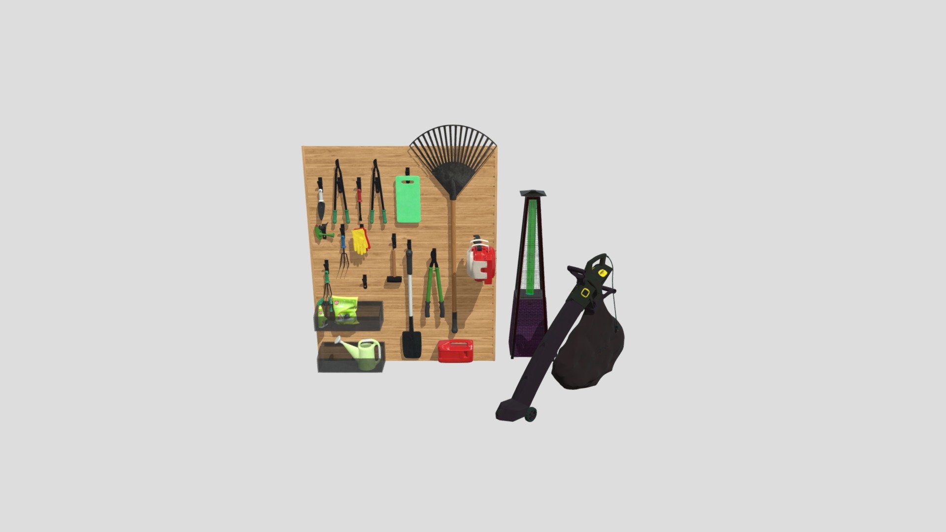 garage equipment 2 AM222 Archmodel - Buy Royalty Free 3D model by ...