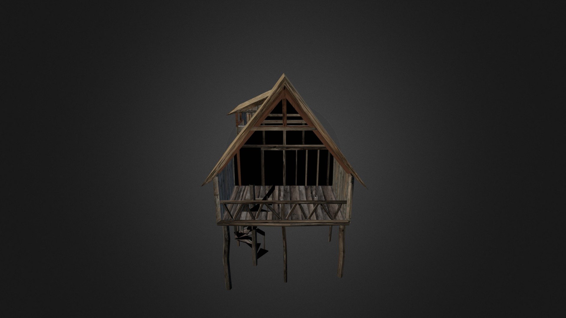 Stilt House - 3D model by frisat [49ff09a] - Sketchfab