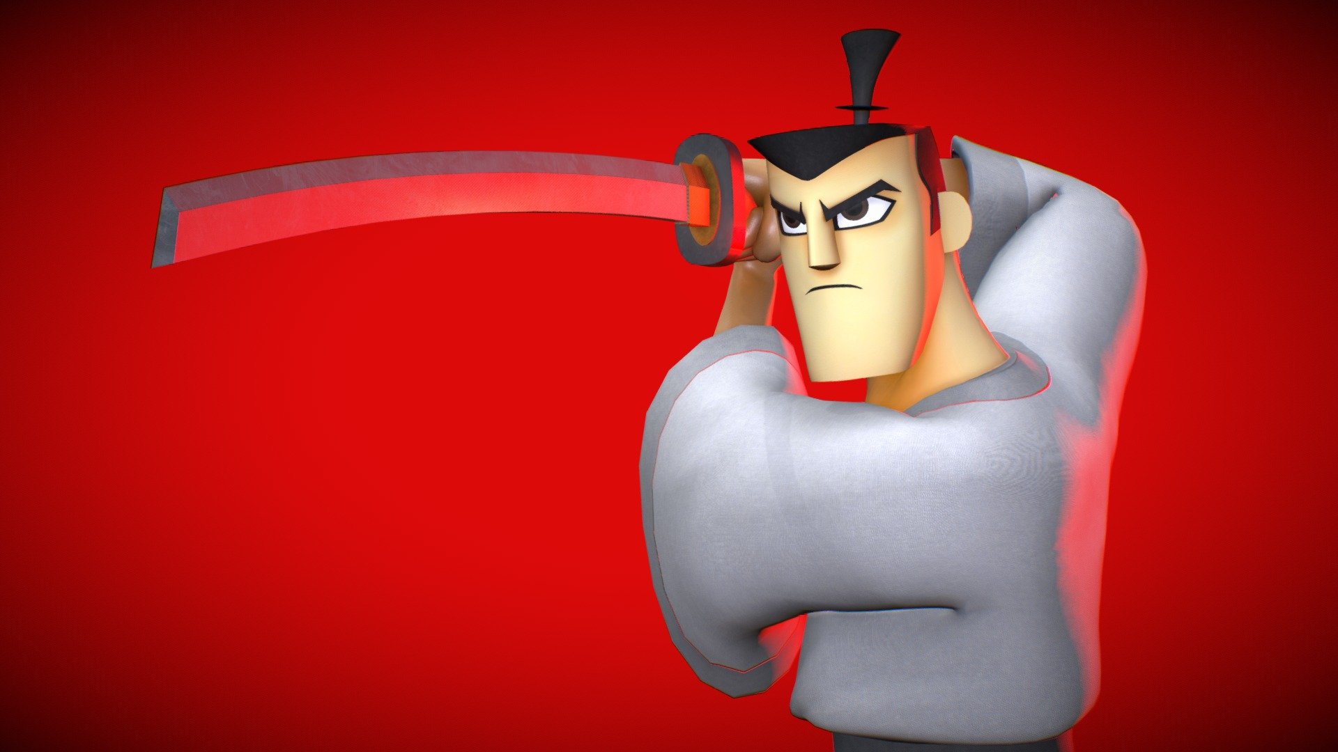 Samurai Jack - 3D model by Niall (@vertexarcade) [4a02154] - Sketchfab
