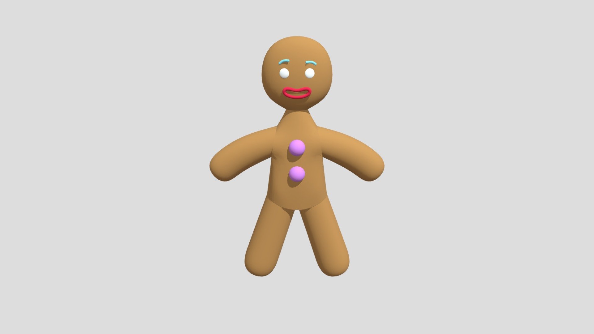 Gingerbread Man - 3D model by omadrido [4a02568] - Sketchfab