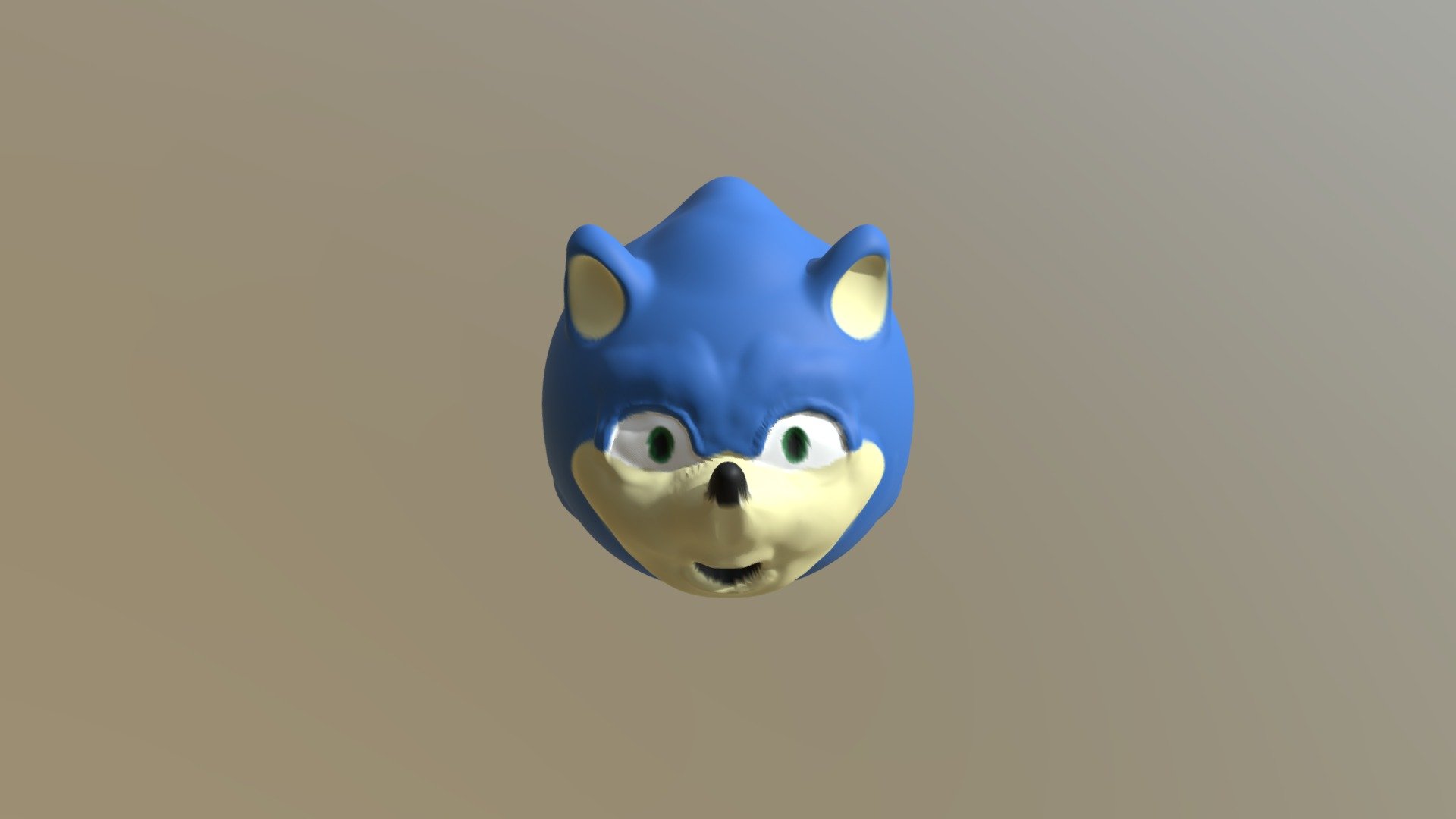 Accurate Sonic Movie Head - Download Free 3D model by beandog ...