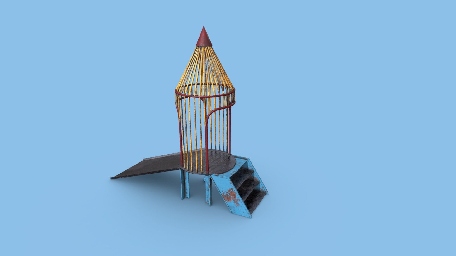Old Rocket Slide | Game Assets - Buy Royalty Free 3D model by PropDrop ...