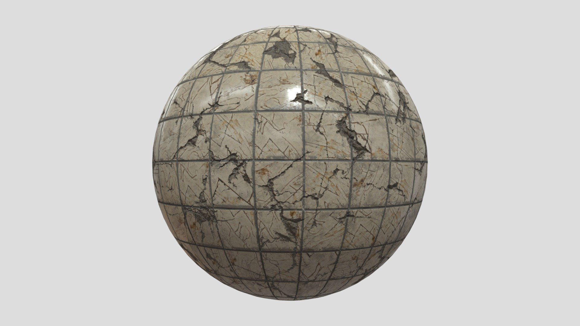 Floor Tile 002 V 05 PBR 4K Cracked - Buy Royalty Free 3D model by DATEC_Studio [4a067a8 ...