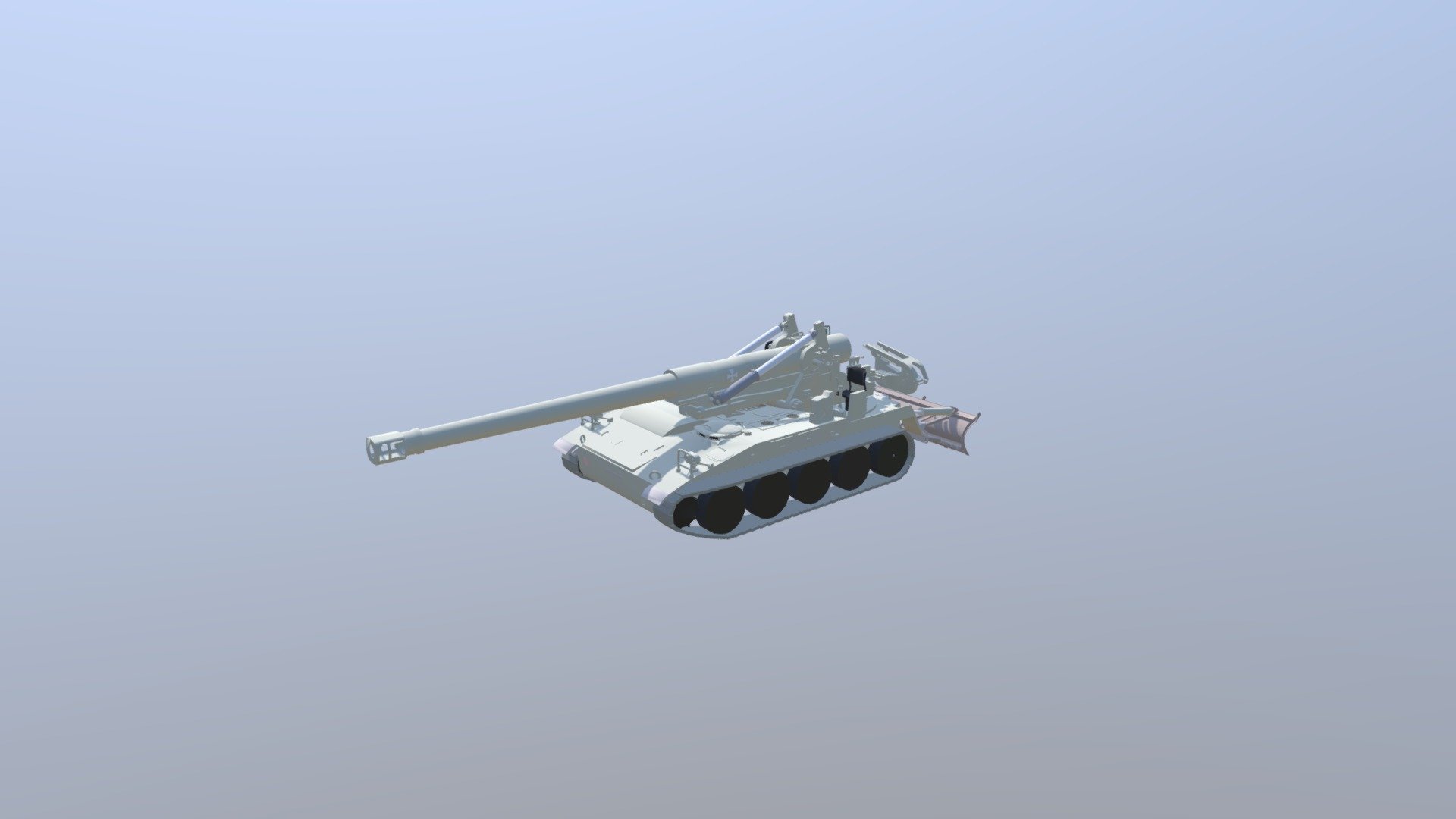 M110a2 howitzer - 3D model by Herdyn (@Tomrs) [4a085a6] - Sketchfab