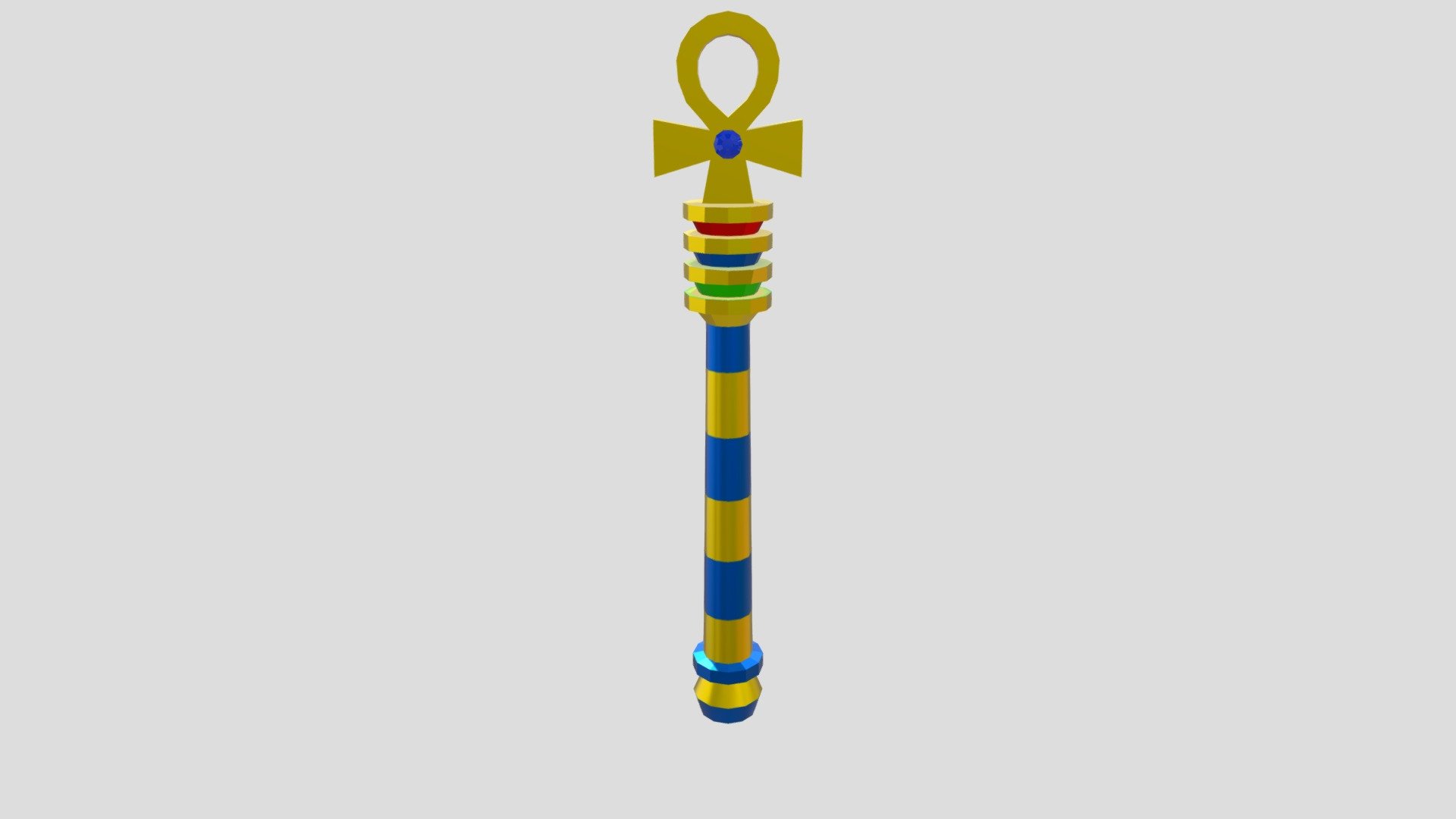 Egyptian staff - 3D model by Anna_7837 [4a08b0a] - Sketchfab