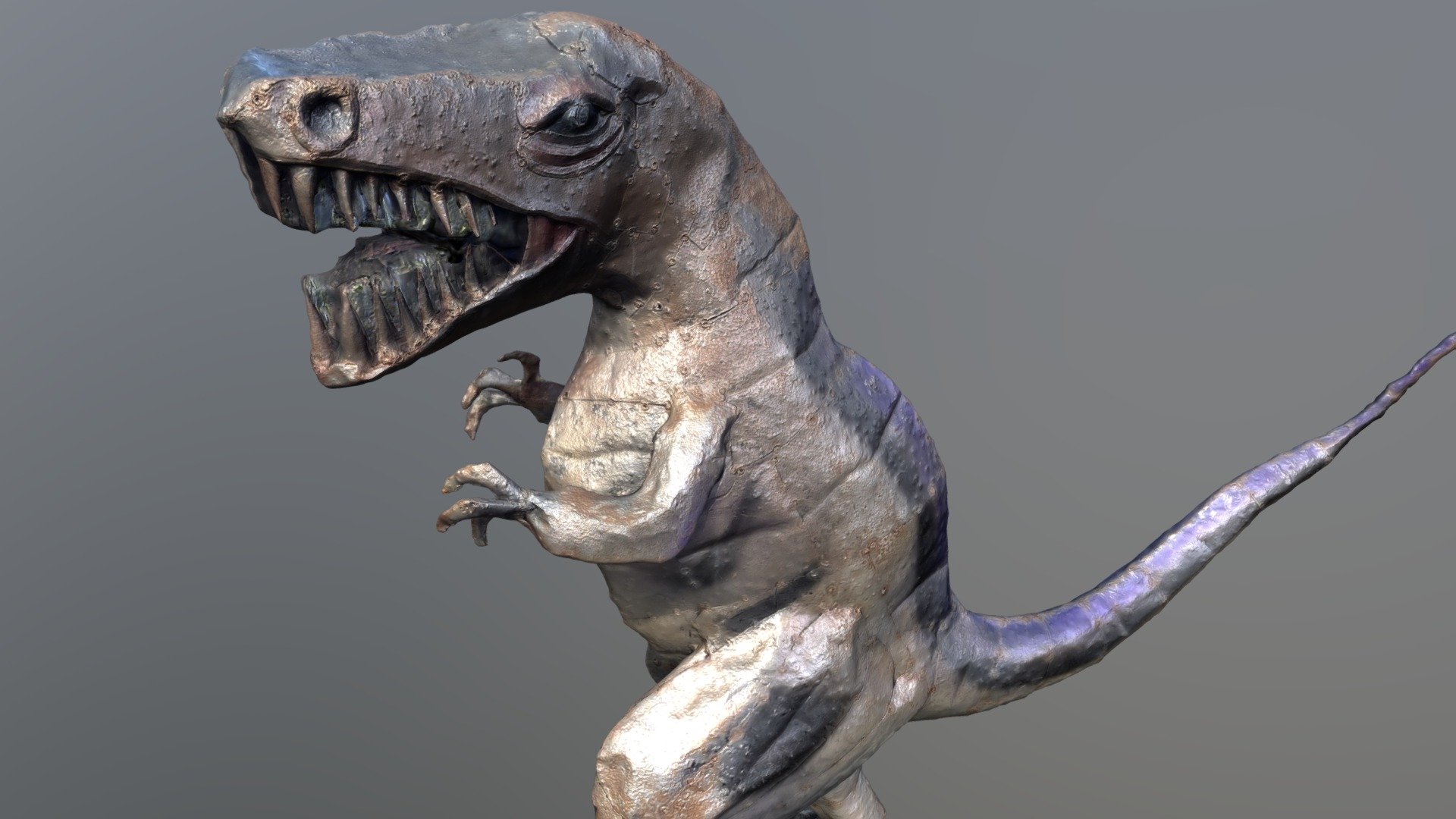 Metal T-rex Sculpture - Buy Royalty Free 3D model by MADD Designs ...