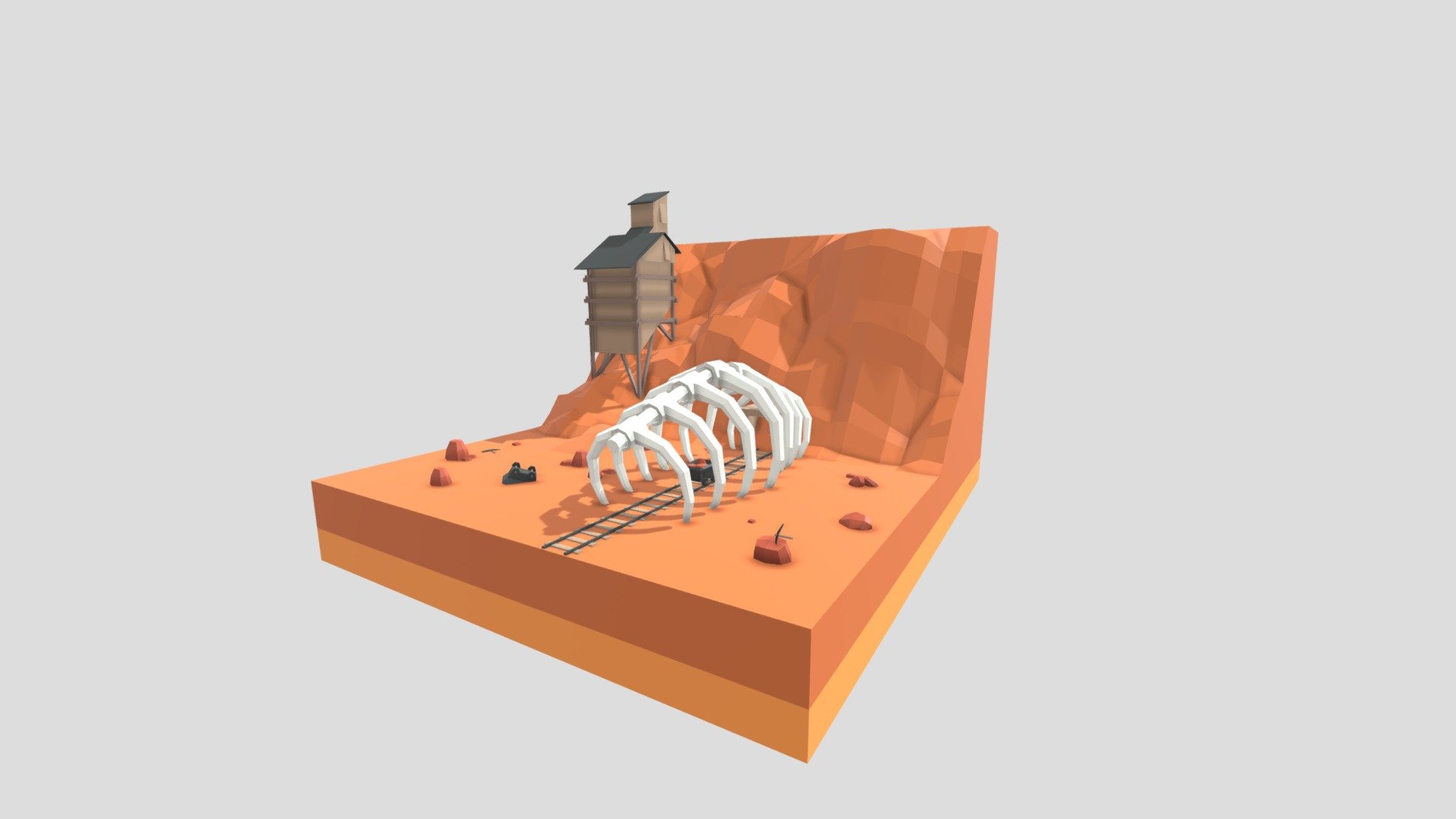 Desert Diorama - 3D model by Chamunda [4a0c081] - Sketchfab