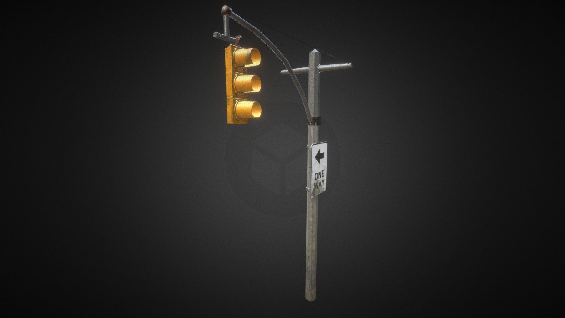 Feu rouge - 3D model by dcamus [4a0dc4d] - Sketchfab