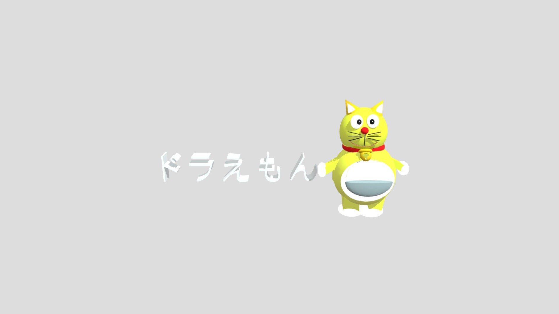 doraemon, 1st version - 3D model by radhikak [4a118f9] - Sketchfab