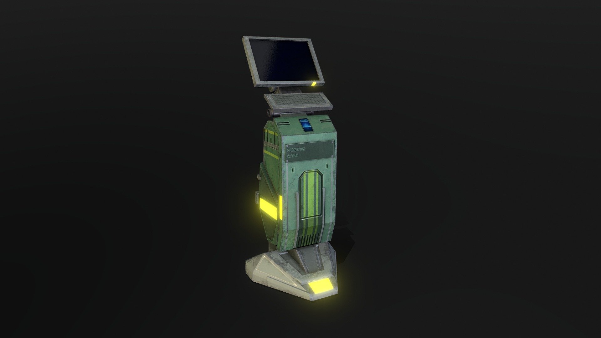 sci-fi computer - 3D model by Sharona [4a13e27] - Sketchfab