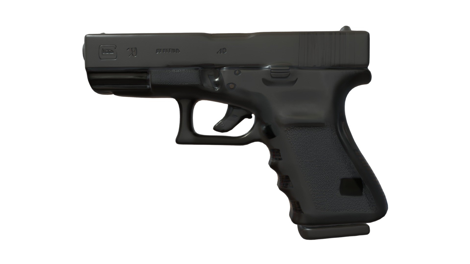 Handgun with textured grip - Download Free 3D model by HawkStudio ...