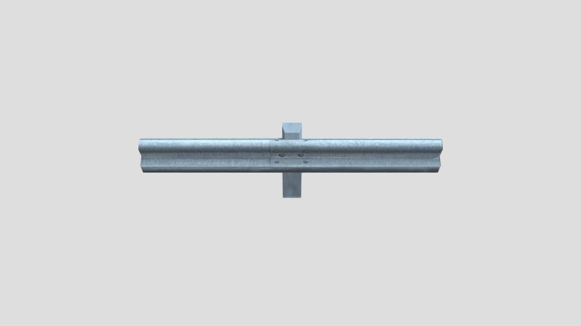 Metal Road Barrier - 3D model by zackjones [4a17244] - Sketchfab