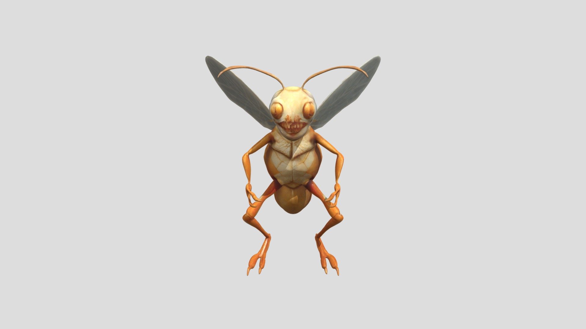 demonic roach insect, tall humanoid roach - Download Free 3D model by ...