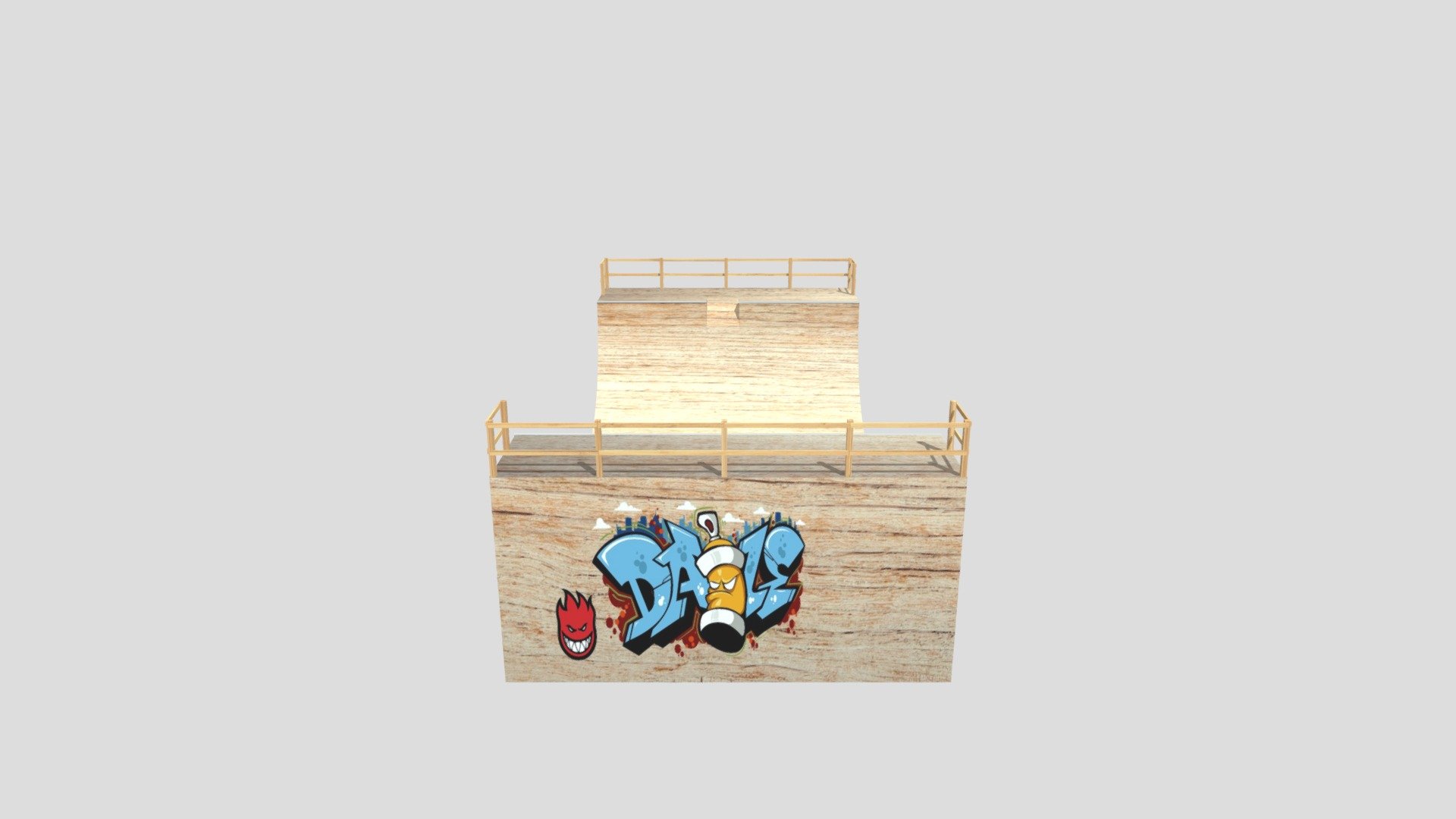 Halfpipe Textured - Download Free 3D model by maxbrown519 [4a1a2ce ...
