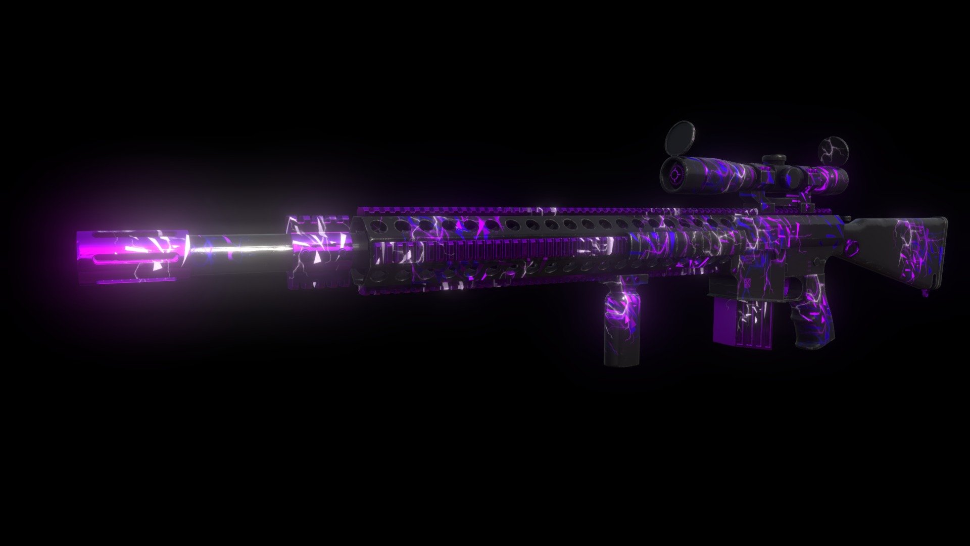 M170 Sniper Rifle (Tactical Amethyst) - Download Free 3D model by ...