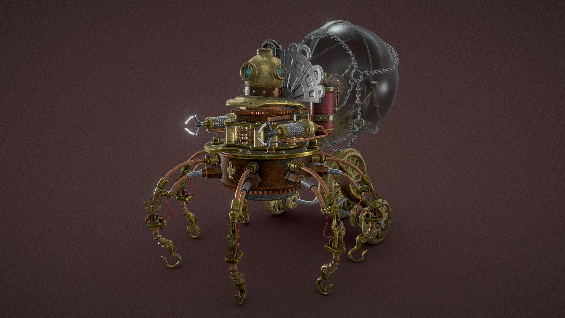 Mechanical Naut - 3D model by SimonSai [4a1bbe0] - Sketchfab