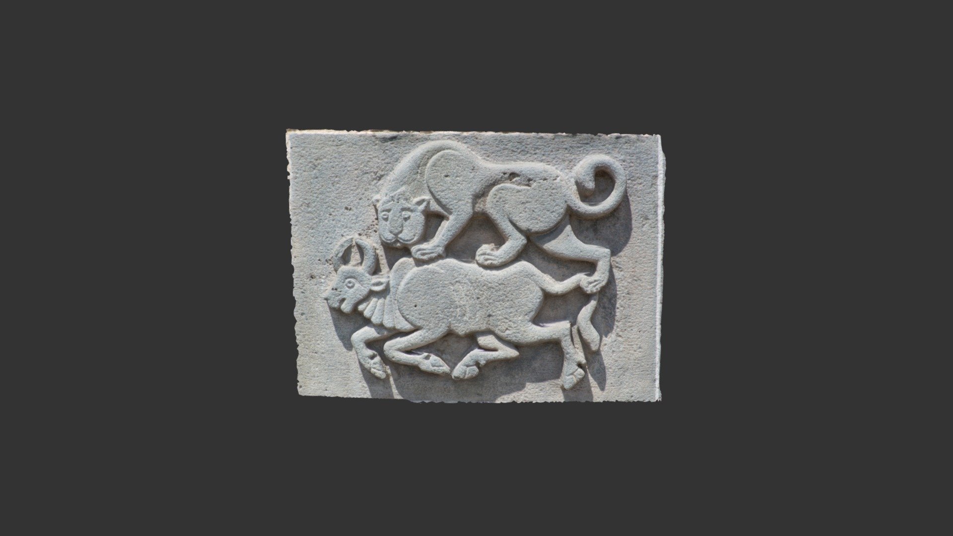 Ulu Camii - Lion and Bull Relief - 3D model by Media Center for Art ...