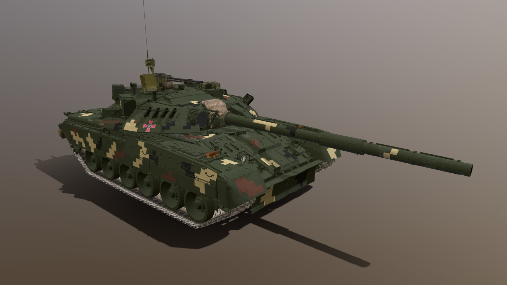 Ukrainian T-80U - Download Free 3D model by 42manako [4a1d17c] - Sketchfab