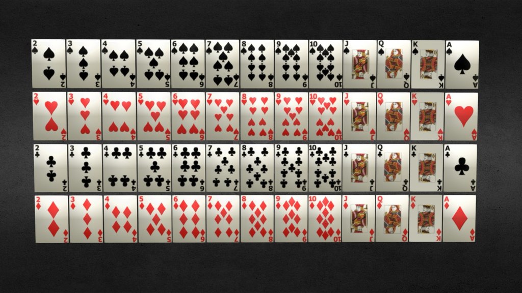 Poker Cards - 3D model by Fabio Malta (@fabiomalta) [4a1d1c1] - Sketchfab