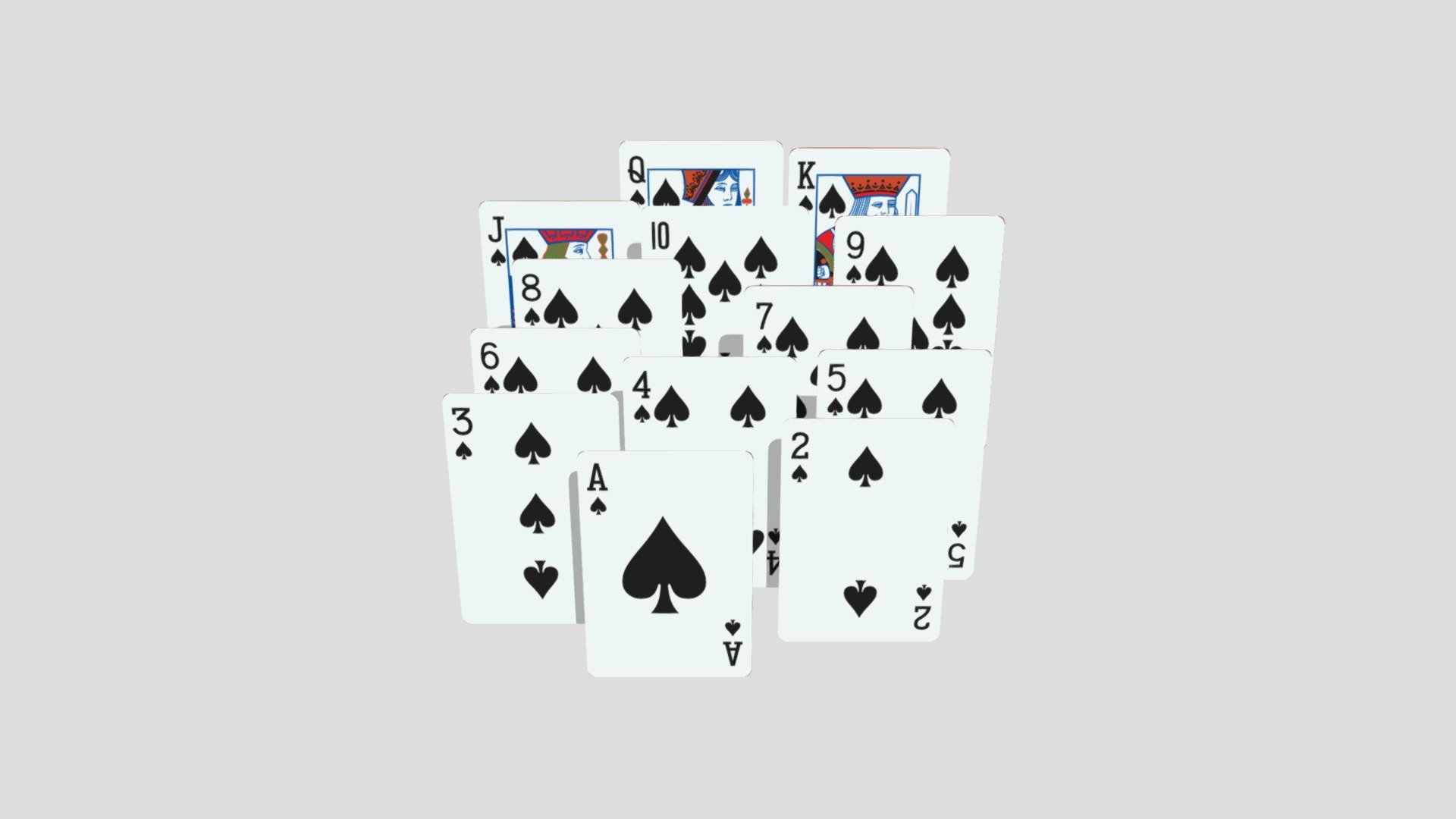 Spades Cards - Download Free 3D model by Joe chakrapong (@chakrapong ...