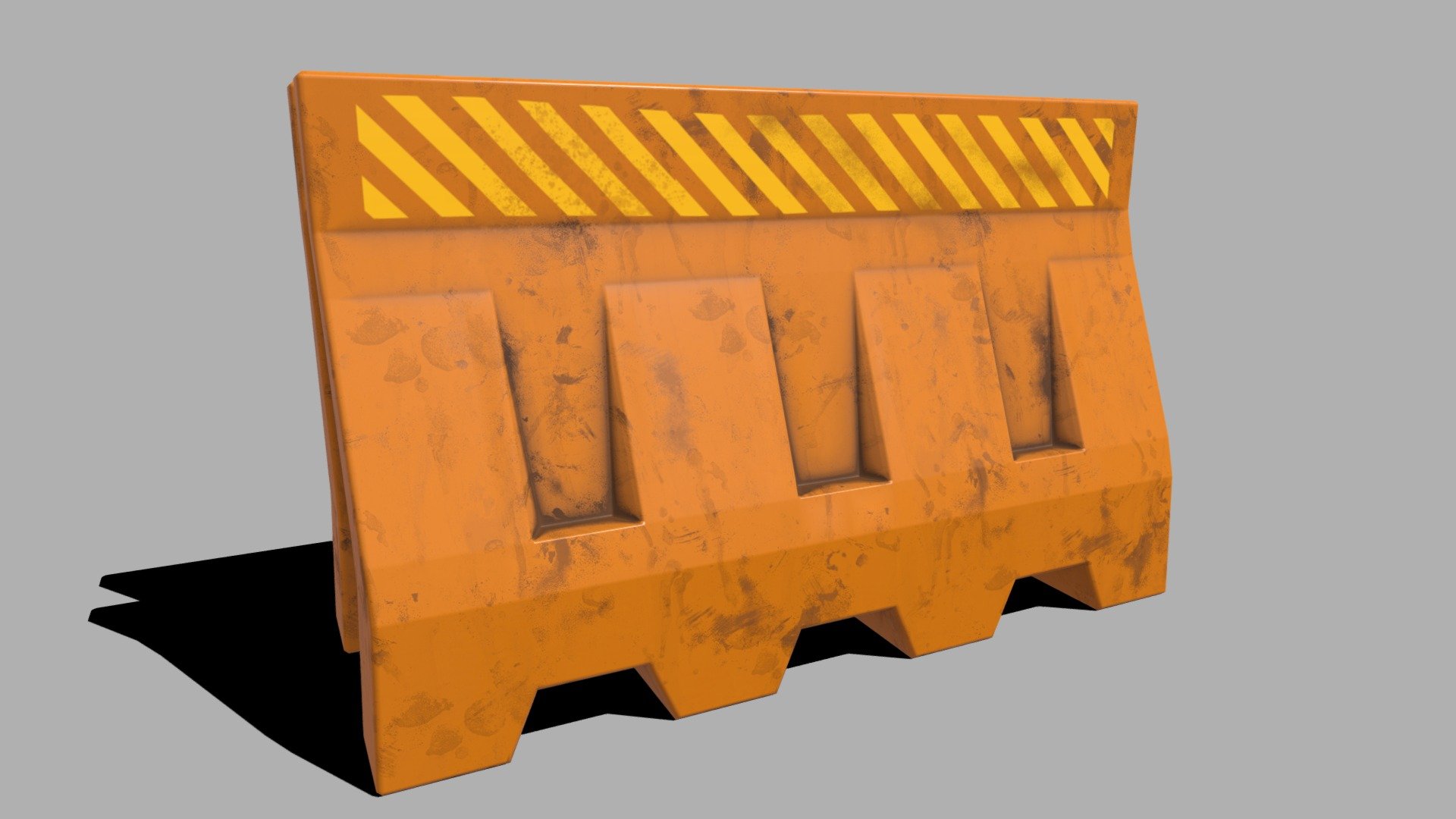 traffic barrier - 3D model by Xun 呱 (@Xun03) [4a21837] - Sketchfab