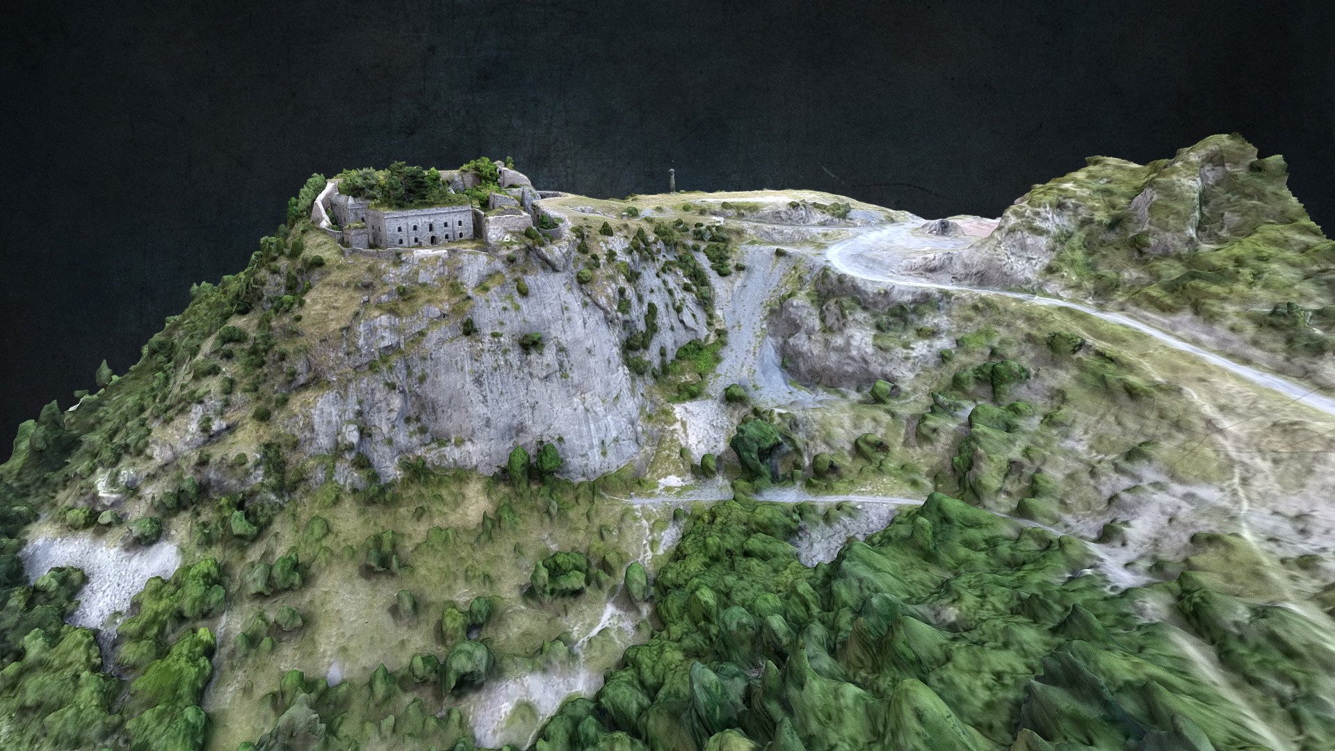 Fuerte del Coll de Ladrones | HUESCA - Buy Royalty Free 3D model by ...