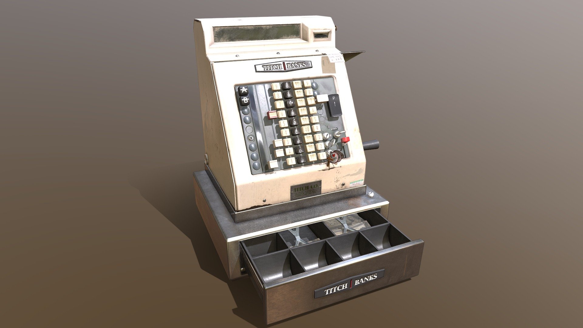 Cash Register - Download Free 3D model by TegnoGenial [4a25c6e] - Sketchfab