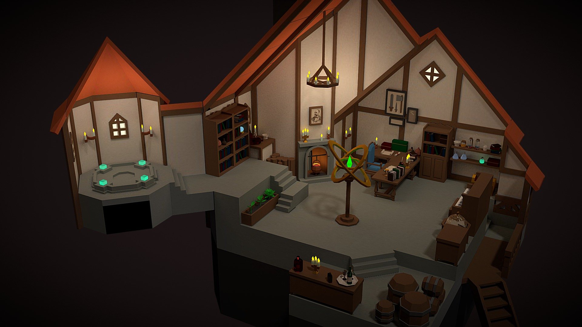 The Great Sorcerer s Room Download Free 3D Model By Moyicat 4a26317 Sketchfab