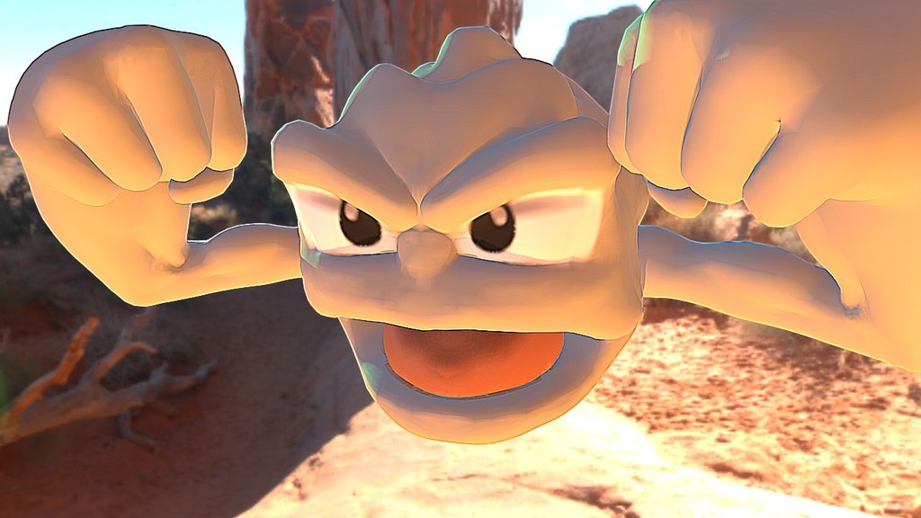 Geodude - 3D model by KidoDHC [4a2684b] - Sketchfab