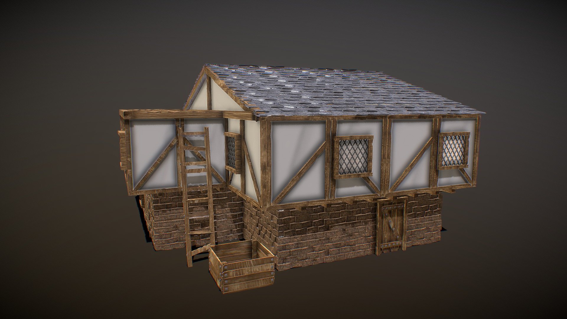 Medieval House - 3D model by FireOwl36 (@21001589) [4a2779a] - Sketchfab