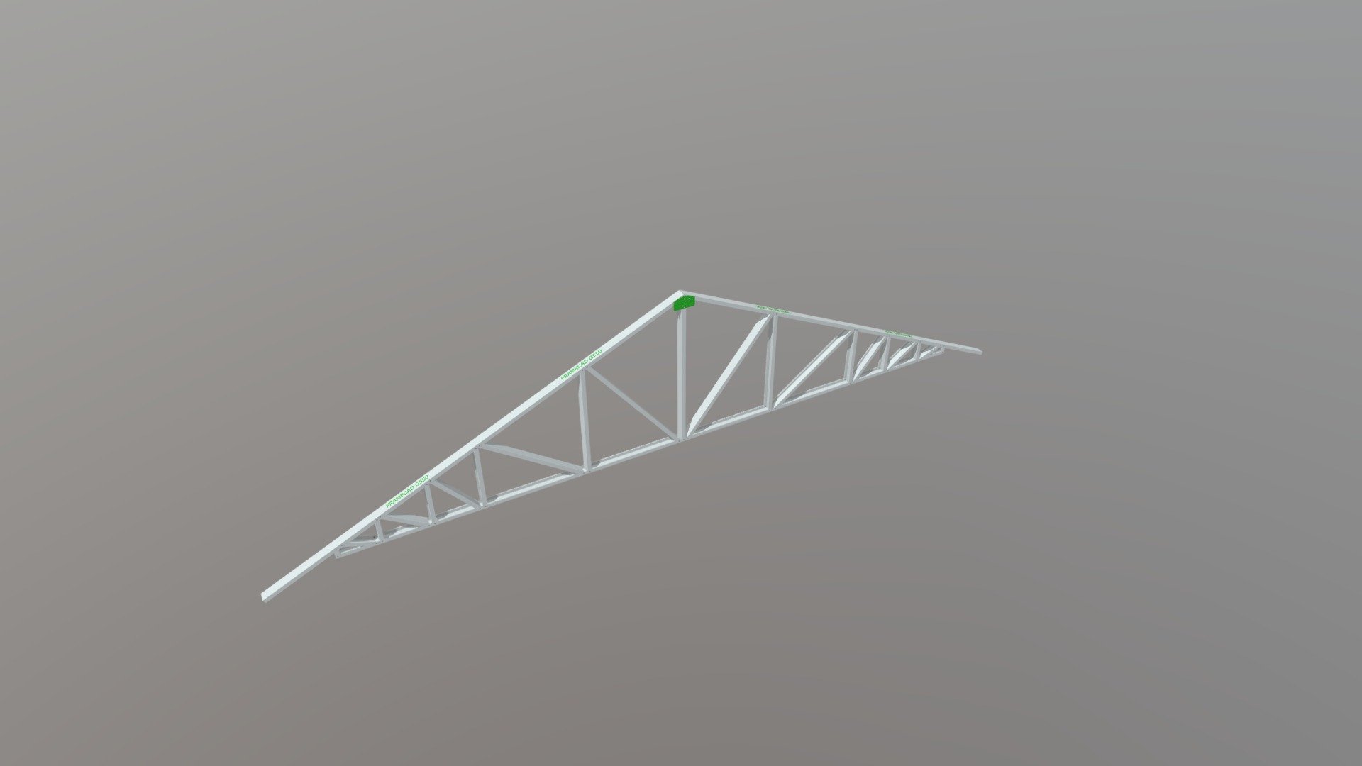 Hanging Roof Truss With Bracket - Download Free 3D model by FRAMECAD ...