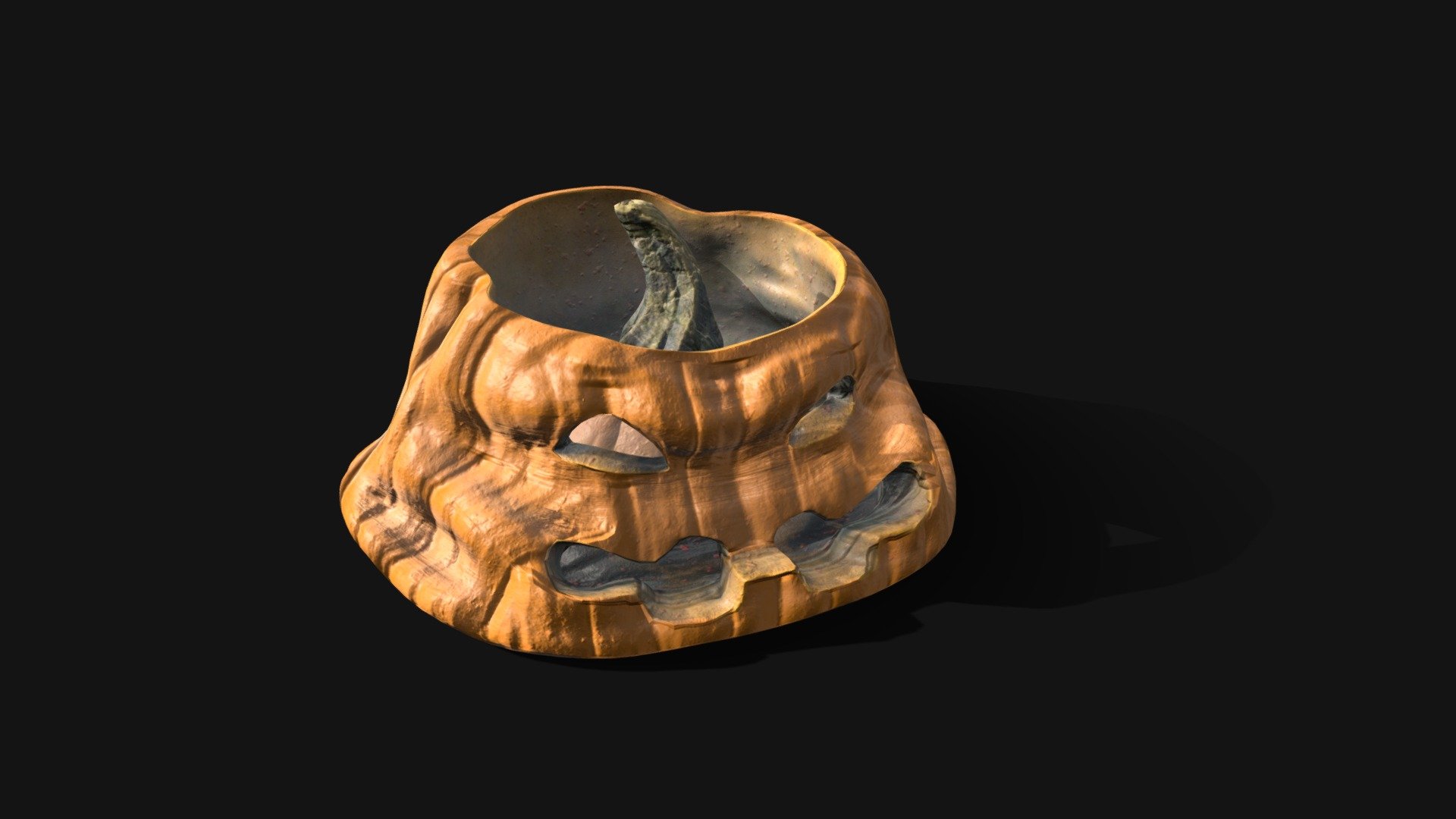Halloween Rotten Pumpkin - Buy Royalty Free 3D model by Clockwork ...