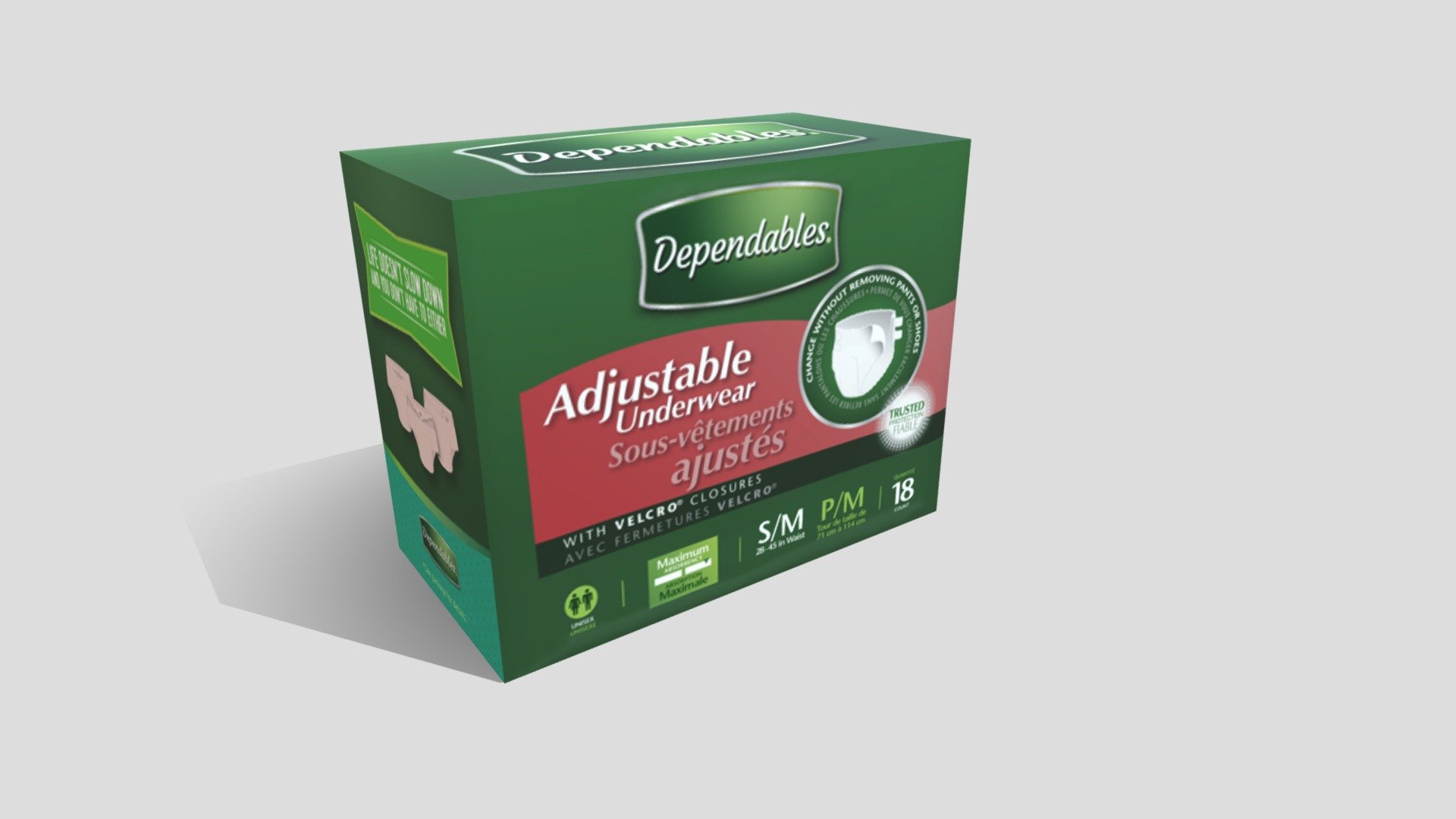 Adult Diapers - Dependables - Buy Royalty Free 3D model by MW 3D ...